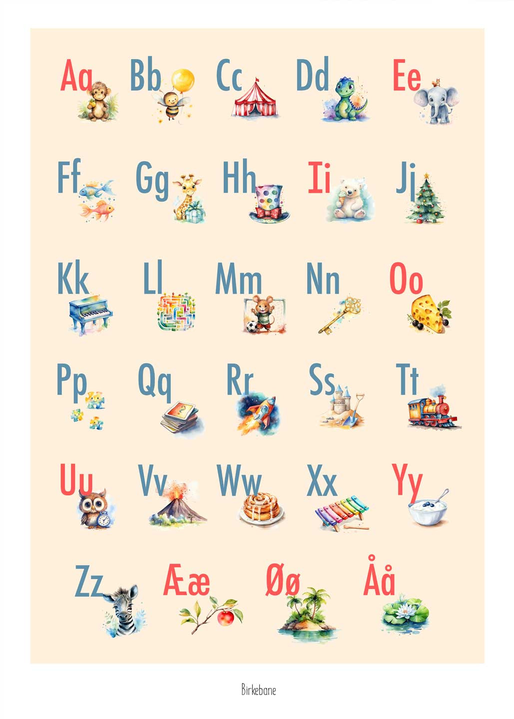 Bogstaver – store og små - Illux.dk