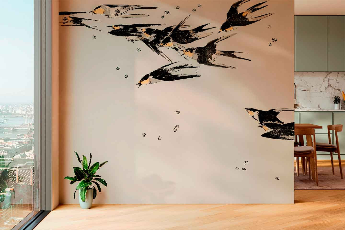 Flying magpies - Illux.dk