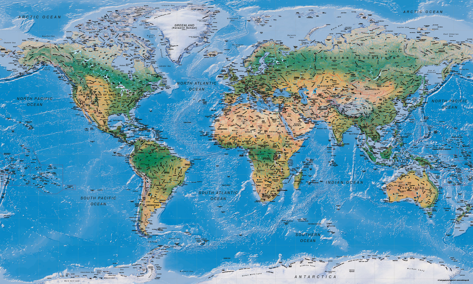 Verdenskort 2 - Kort - Illux.dk