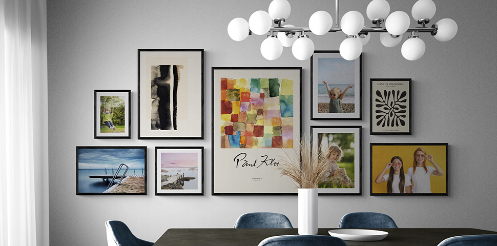 Print af trendy vægdekoration på diverse materialer i høj kvalitet ...